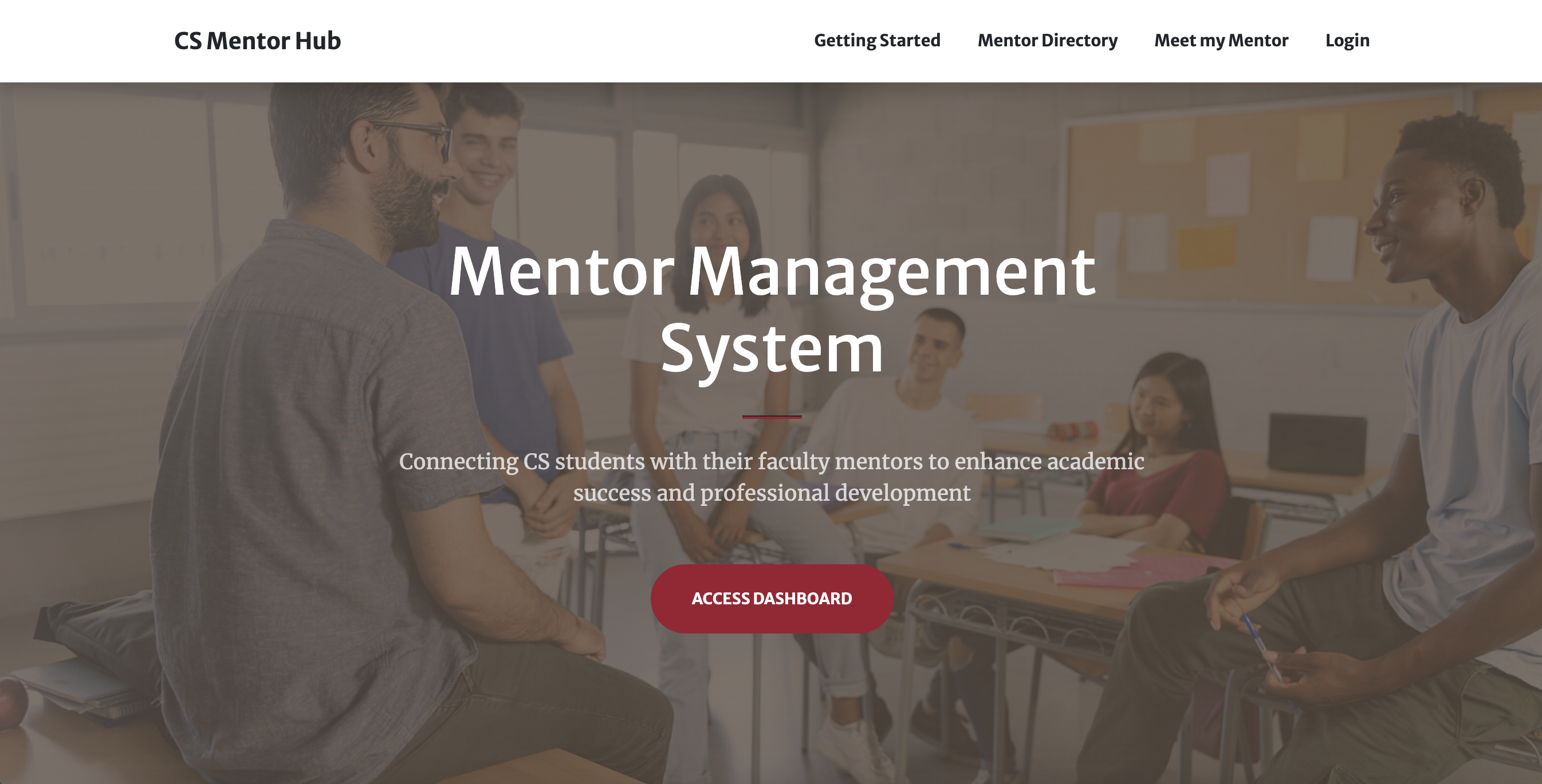 Mentor Management System Project Website