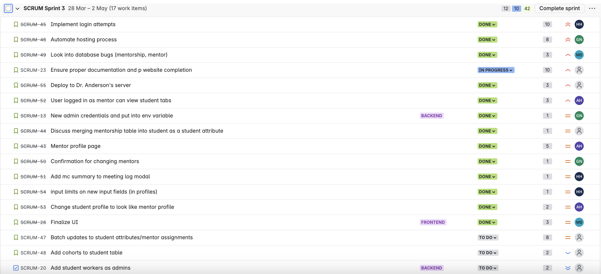 Mentor Management System Project Website